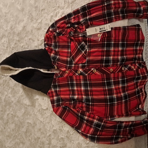 NOBO | Tops | Super Cute Flannelwhoodie | Poshmark